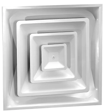 1301 Series — 3-Cone Face Diffuser with Damper | AirMate